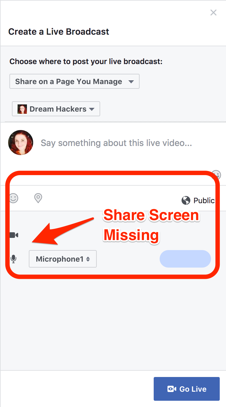 Built-In Screen Sharing for Facebook LIVE - Social Sparrow